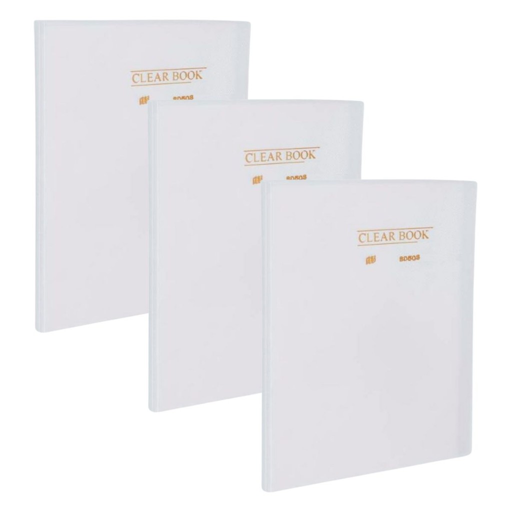 Kit 3 Pasta Catálogo 50 Folhas Ofício Clearbook Bd50s - Yes | Shopee Brasil