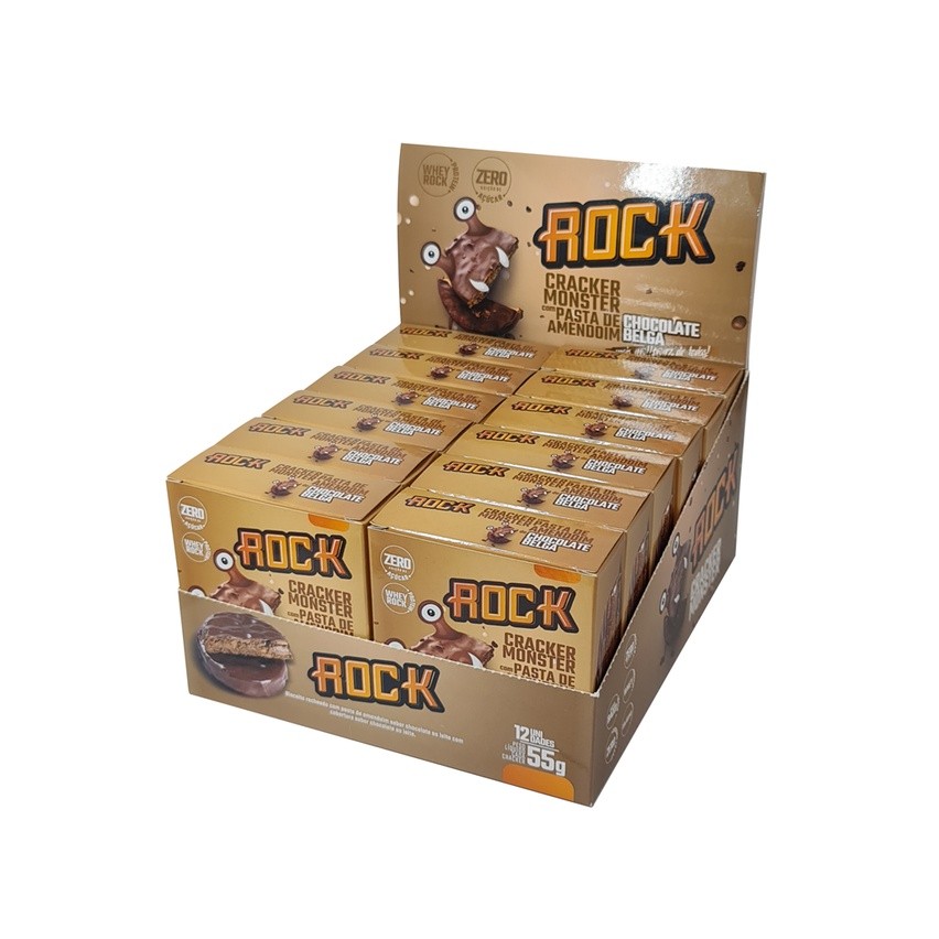 Cracker Monster com Pasta de Amendoim (Caixa com 12 Unidades, Contendo ...
