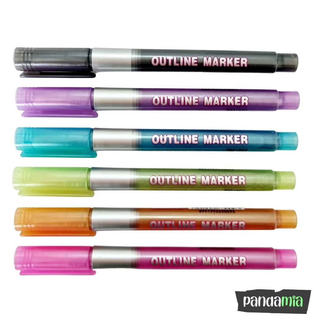 Caneta Outliner Marker | Shopee Brasil