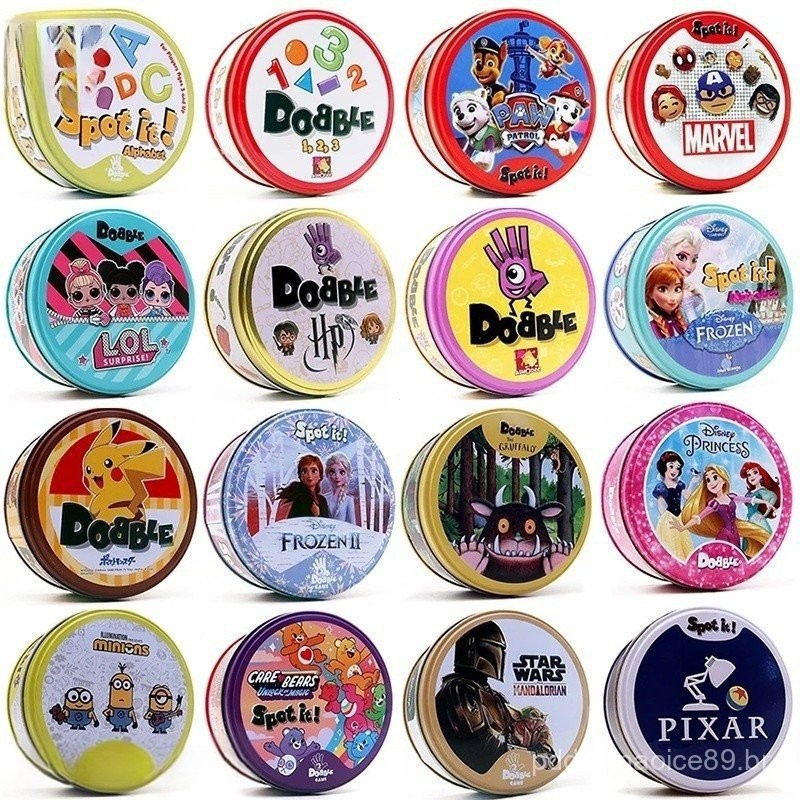 30/55PCS Dobble Card Game Spot It Table Board Game para Dobbles ...