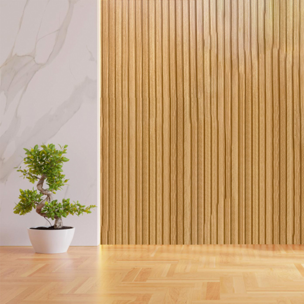 Kit Painel MDF Ripado AutoColante com Revestimento Placas 45x11 ...