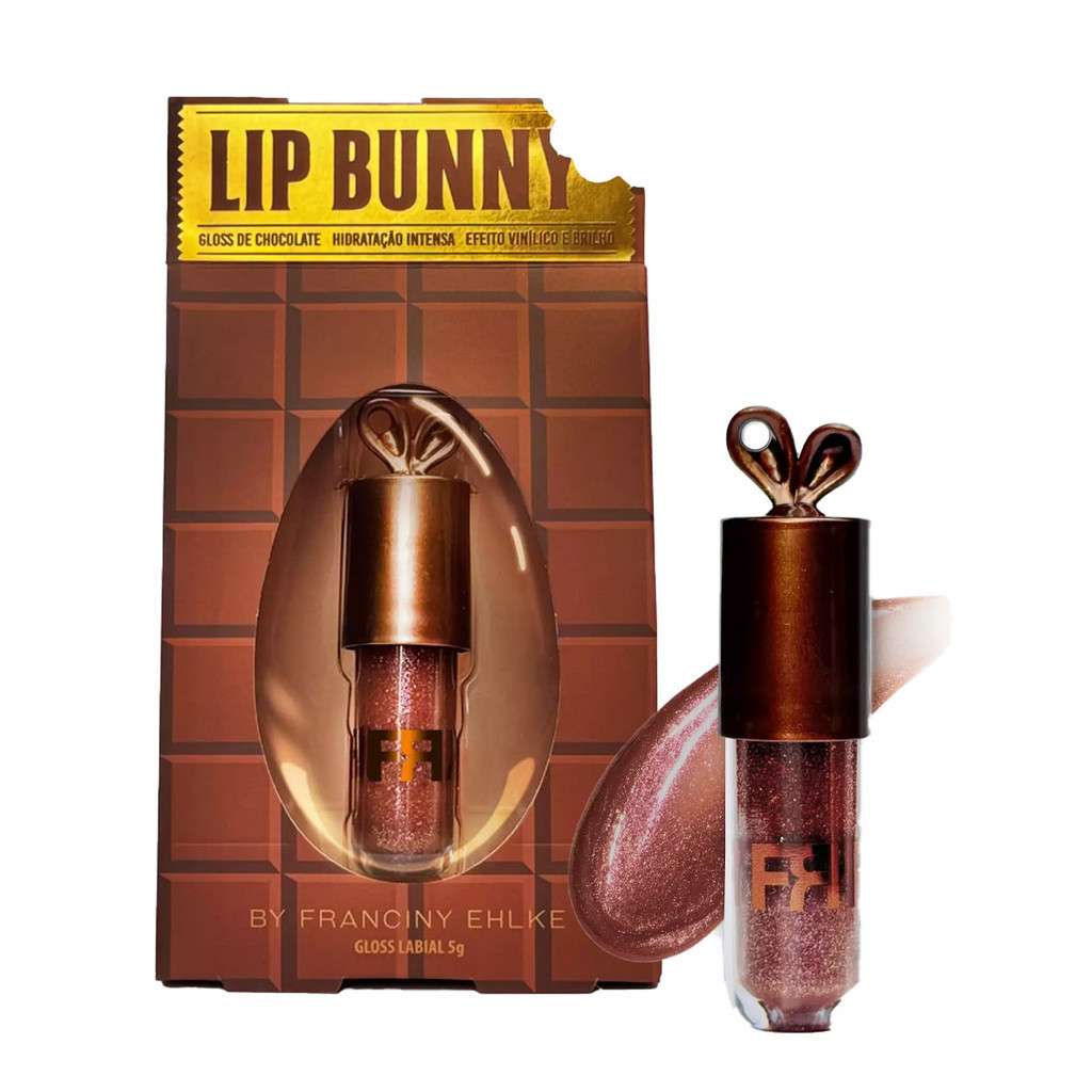 Franciny Ehlke Gloss Lip Bunny (Possui Cor Marrom Com Tom De Cacau E Partículas De Brilho ...