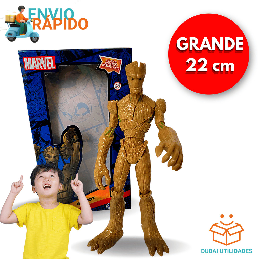 Boneco Groot Avengers Titan Hero Grut Growth Grout | Shopee Brasil