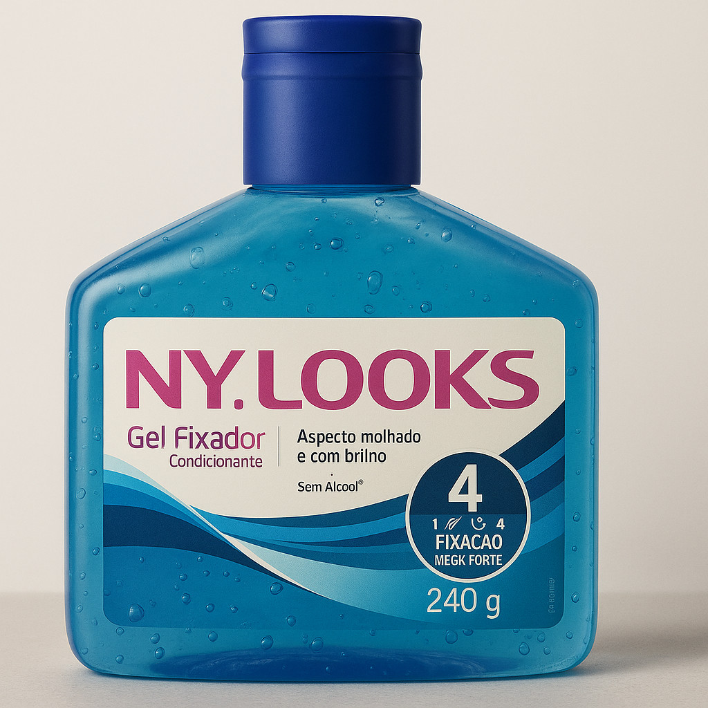 Gel Fixador 240g NY LOOKS Fixação Mega Forte | Shopee Brasil