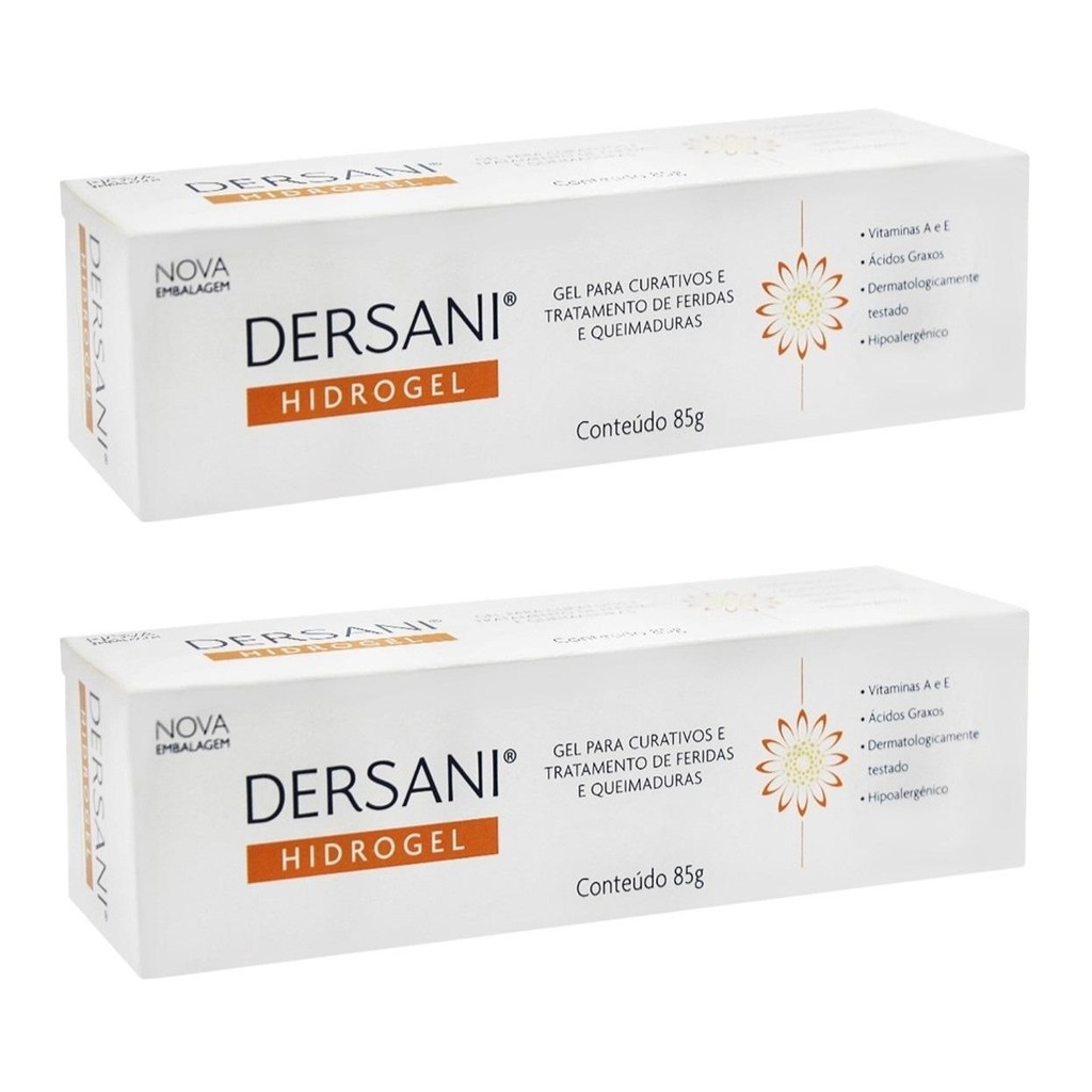 Kit Dersani Hidrogel Gel Cicatrizante Com 2Un De 85g Cada | Shopee Brasil