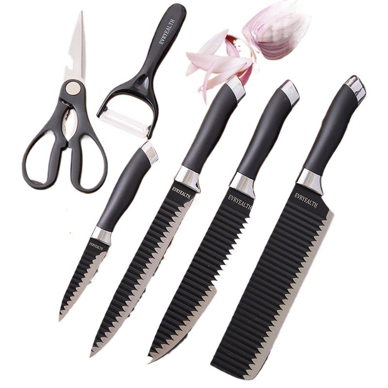 Kit de Facas Churrasco Profissional Antiaderente 6 Peças | Shopee Brasil