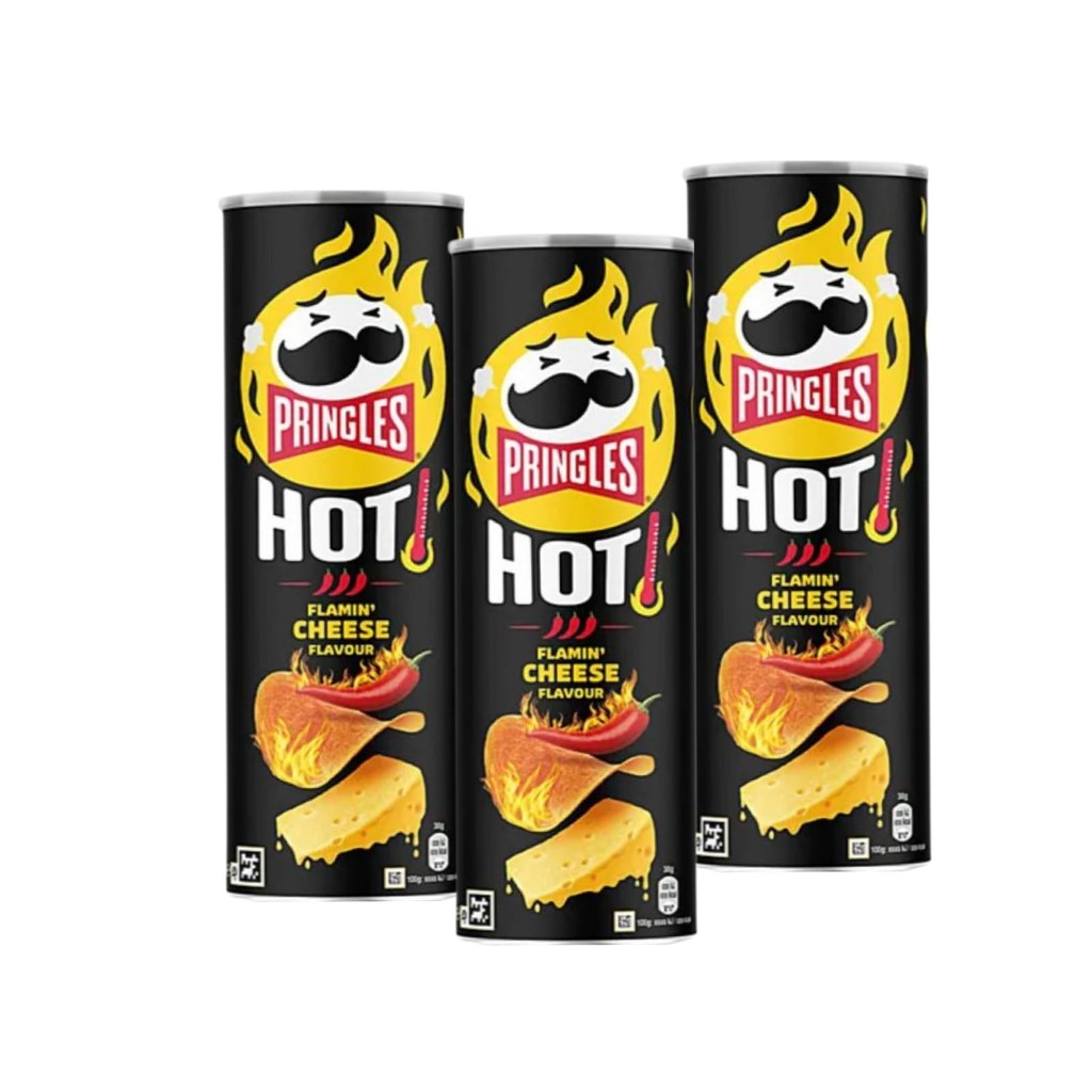 Batata Pringles Hot Flamin Cheese Importada 160g - 3 unidades | Shopee ...