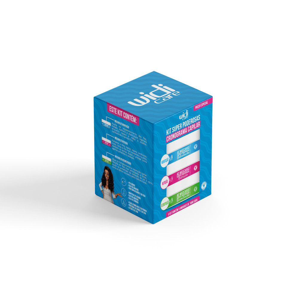 Kit Widi Care Super Poderosas Cronograma Capilar 3x100g | Shopee Brasil