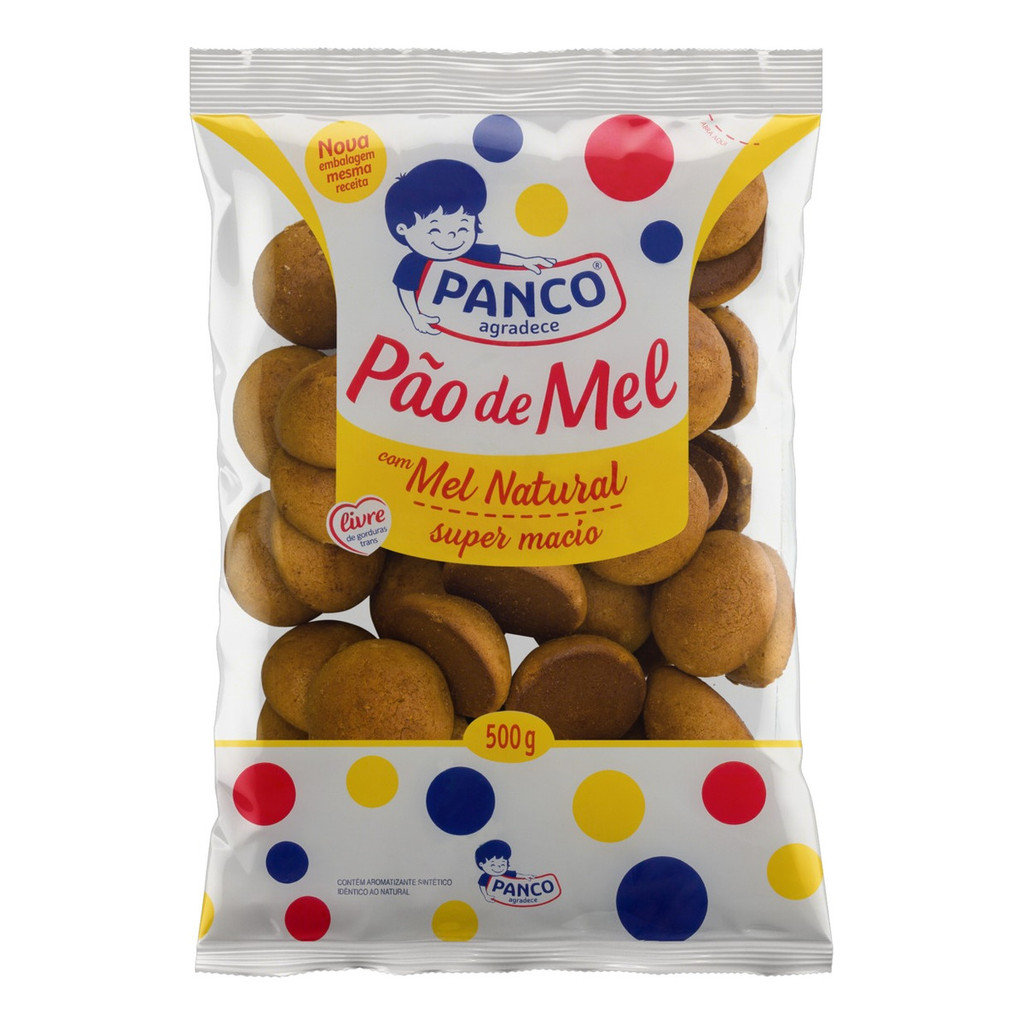 Pão de Mel Panco Pacote 500g | Shopee Brasil