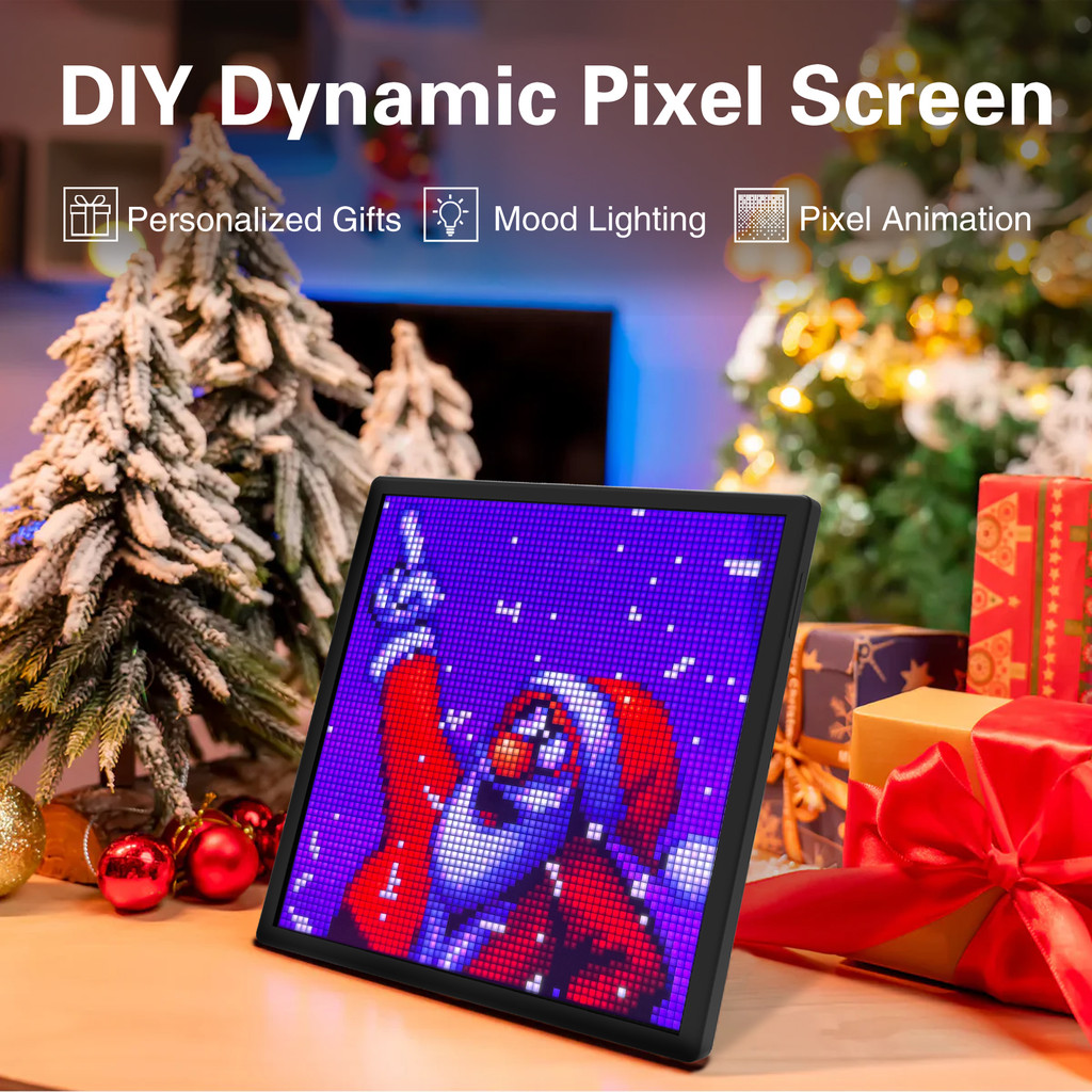 RGB DIY Programável LED Pixel Display Screen Graffiti Night Light ...