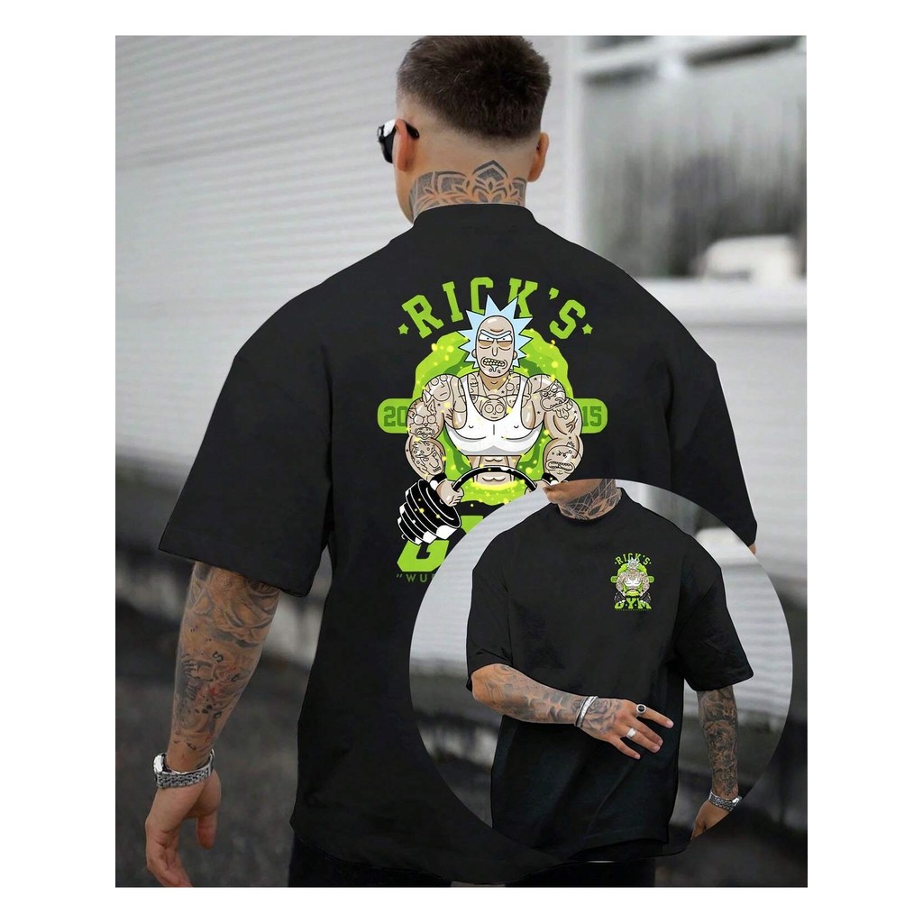 Camiseta Básica Para Malhar Rick Gym Streetwear Acadamia Treino ...