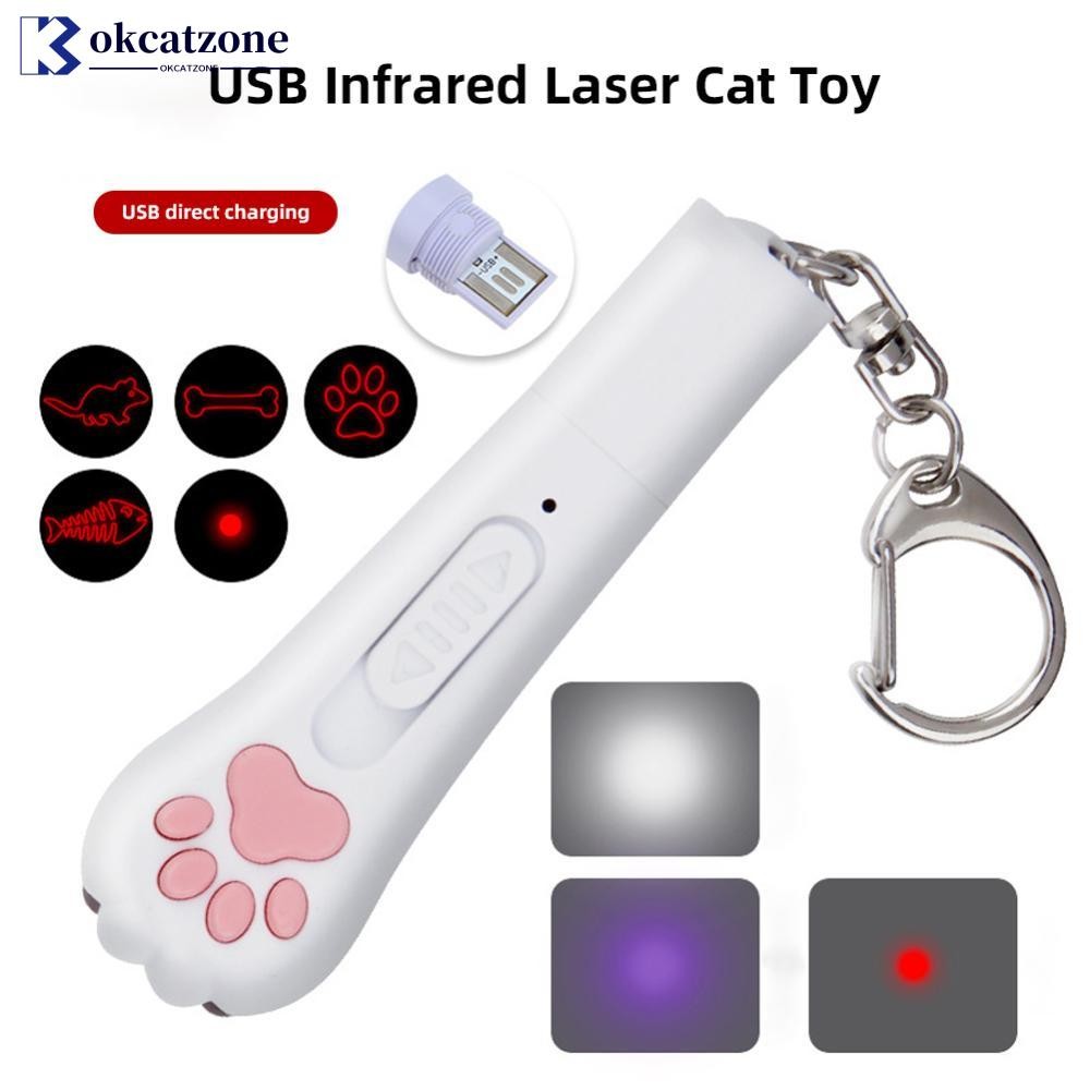 OKCATZONE 3-Em-1 Interativo USB Recarregável Pet Gato Brinquedos A ...