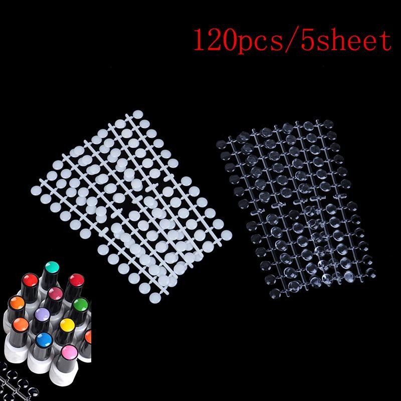 Prego 120pcs Nail Art Polish Palette Dot Flat Manicure Color Card Gel ...