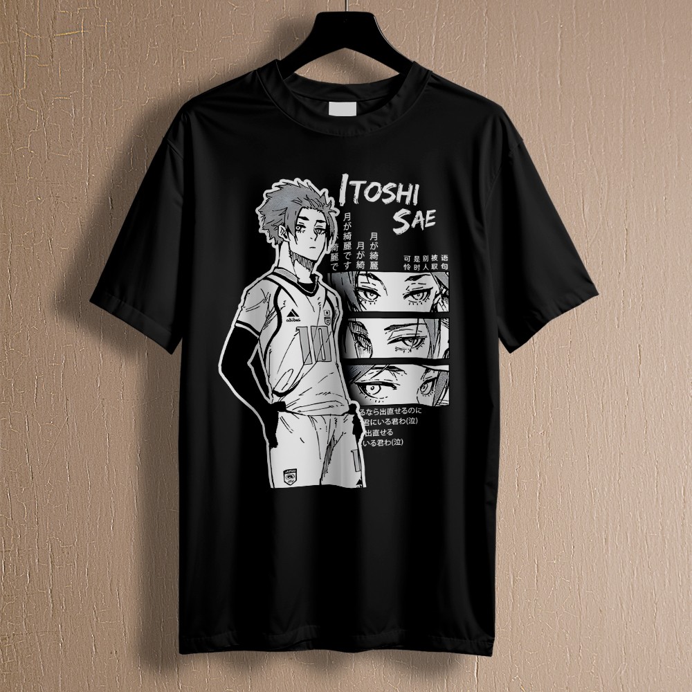 Camisa Camiseta Blue Lock Itoshi Sae Capitão Futebol Anime Série REF ...