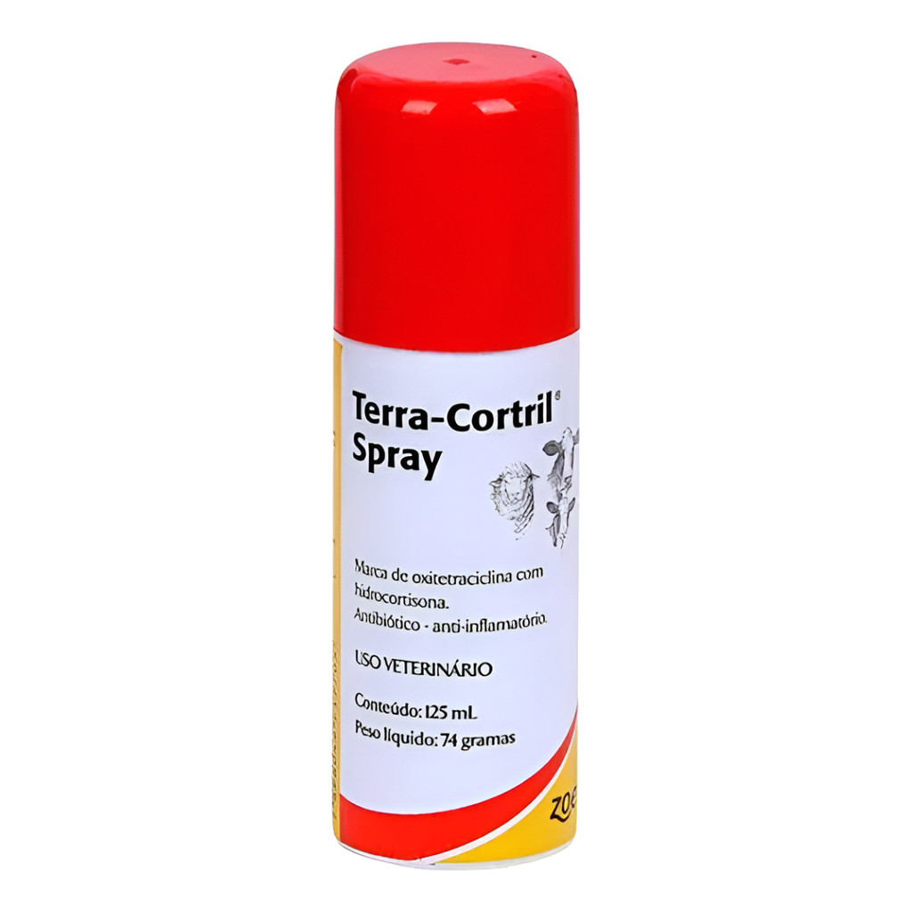 Terra-Cortril Spray Atibiótico e Anti-inflamatório 125ml | Shopee Brasil