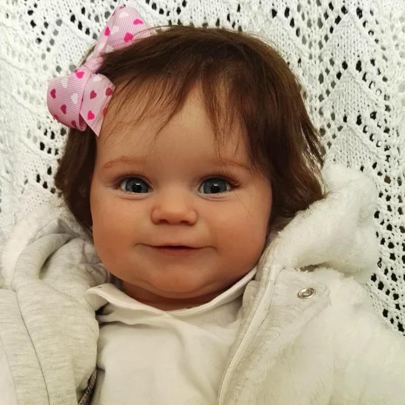 20 Polegada Já Pintado Kit De Boneca Reborn Maddie 3D Pele Veias ...