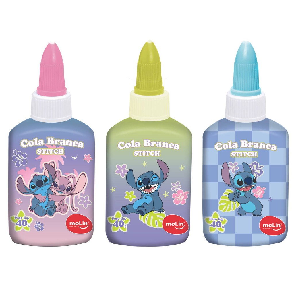 COLA LÍQUIDA MOLIN - STITCH | Shopee Brasil