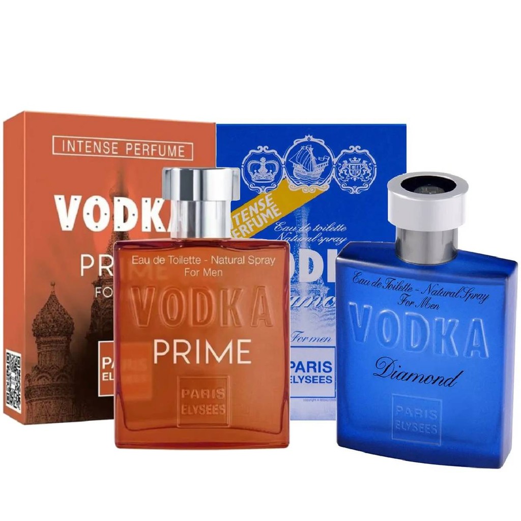 Kit Vodka Prime e Vodka Diamond - Paris Elysees | Shopee Brasil