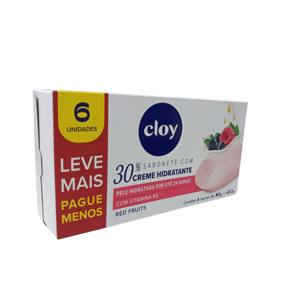Sabonete com Creme Hidratante Cloy Red Fruits Pele Hidratada por até ...