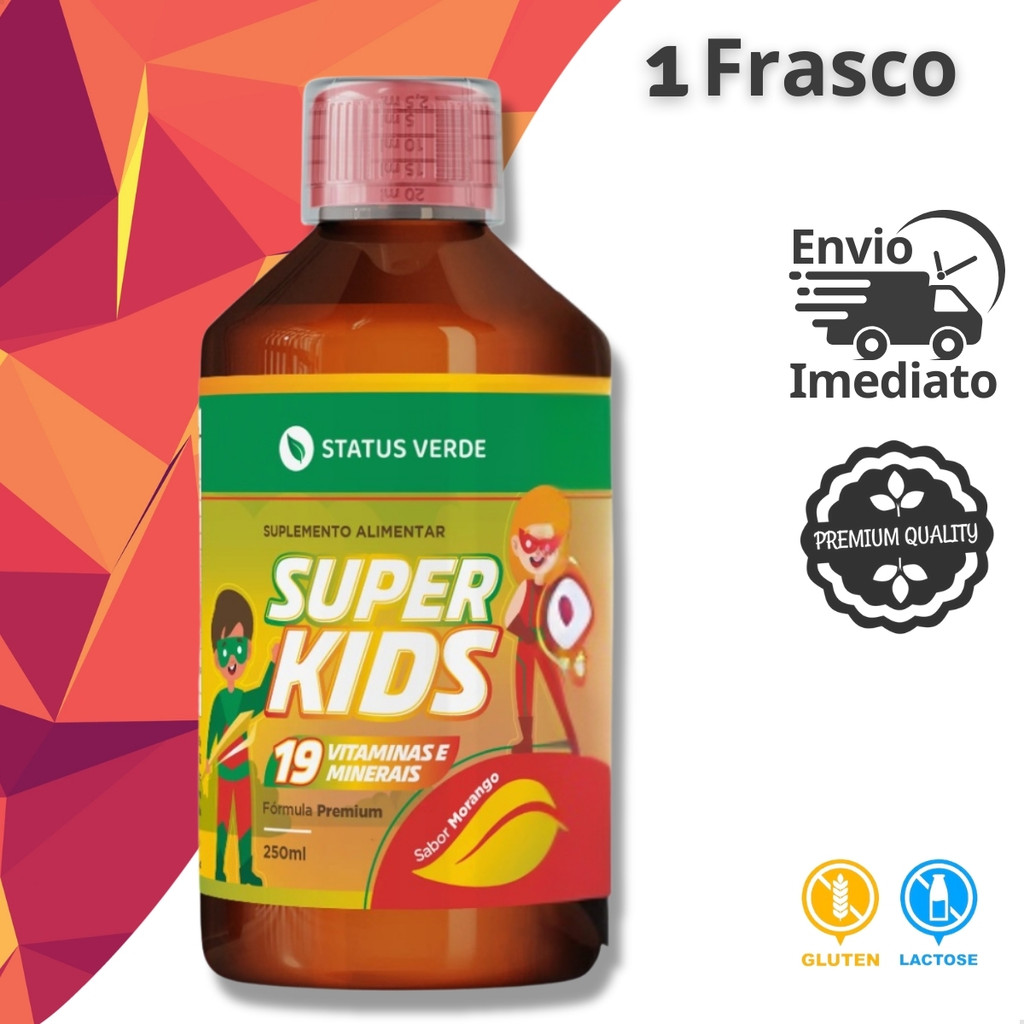 Super Kids Multivitaminico Xarope Infantil 250ml - Status Verde ...