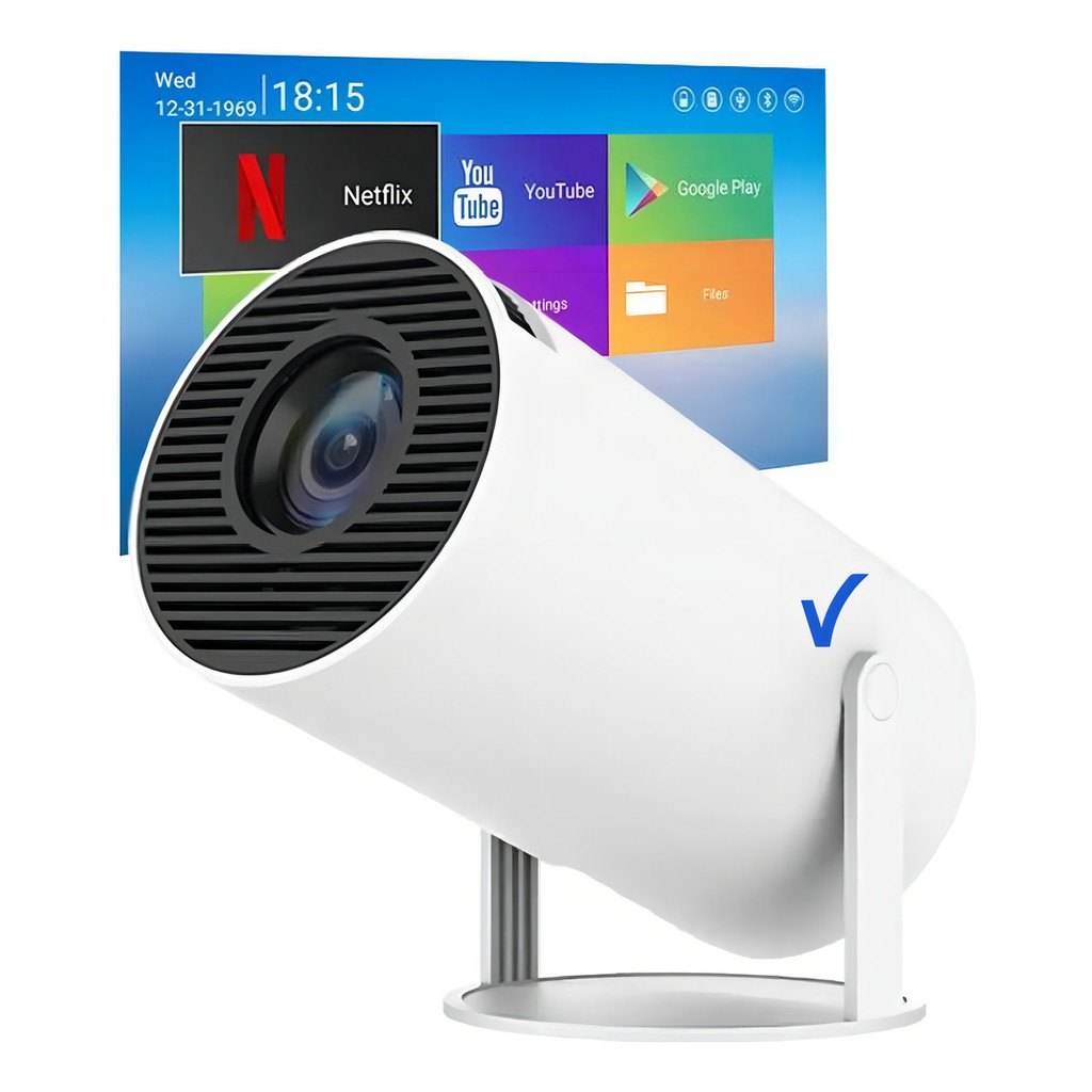 Projetor 4K HD 150 Polegada HY300 android 11.0 resolução Magcubic Tv ...