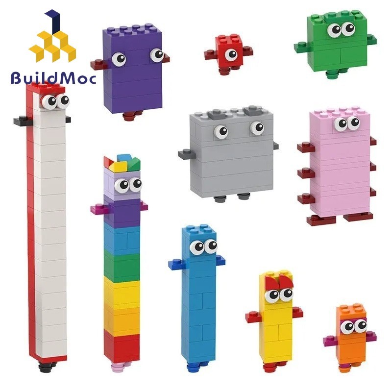 Buildmoc Numberblocks 1-10 Modelo Blocos De Construção De Iluminação ...