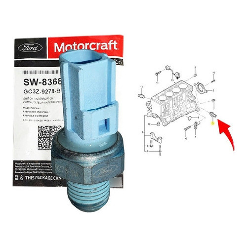 INTERRUPTOR CEBOLINHA PRESSAO OLEO MOTOR COURIER 2009 2010 2011 2012 ...