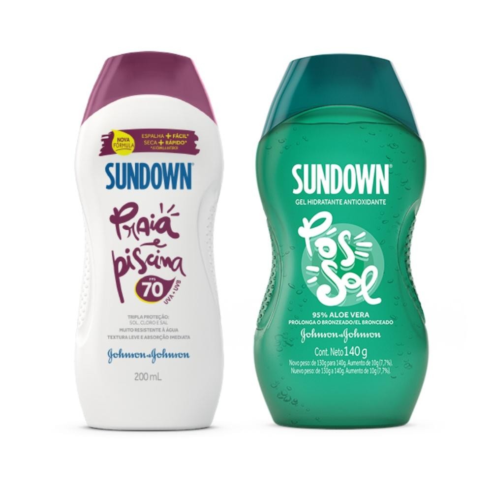 Kit Protetor Solar Sundown Fps70 200ml E Gel Pós Sol 140g | Shopee Brasil