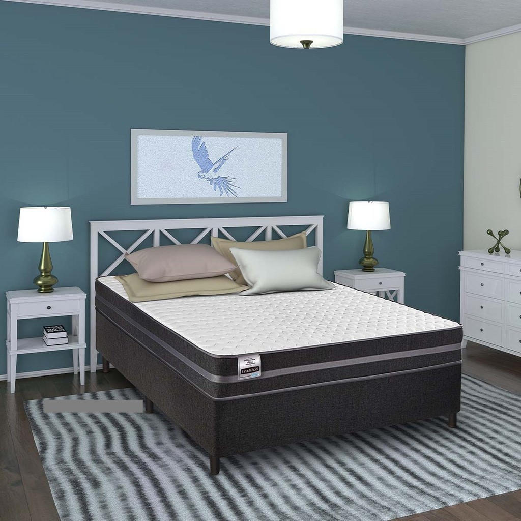 Colchão Casal Mola Ultralastic Bogotá 22cm X 138cm X 188cm | Shopee Brasil