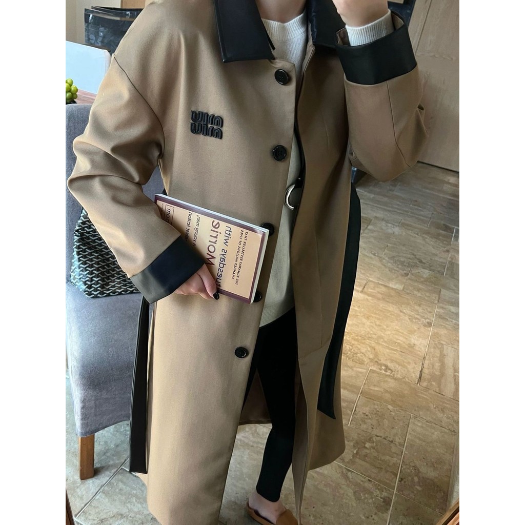 2025 Novo Casaco Longo de Outono Inverno para Mulheres Jaqueta Trench ...