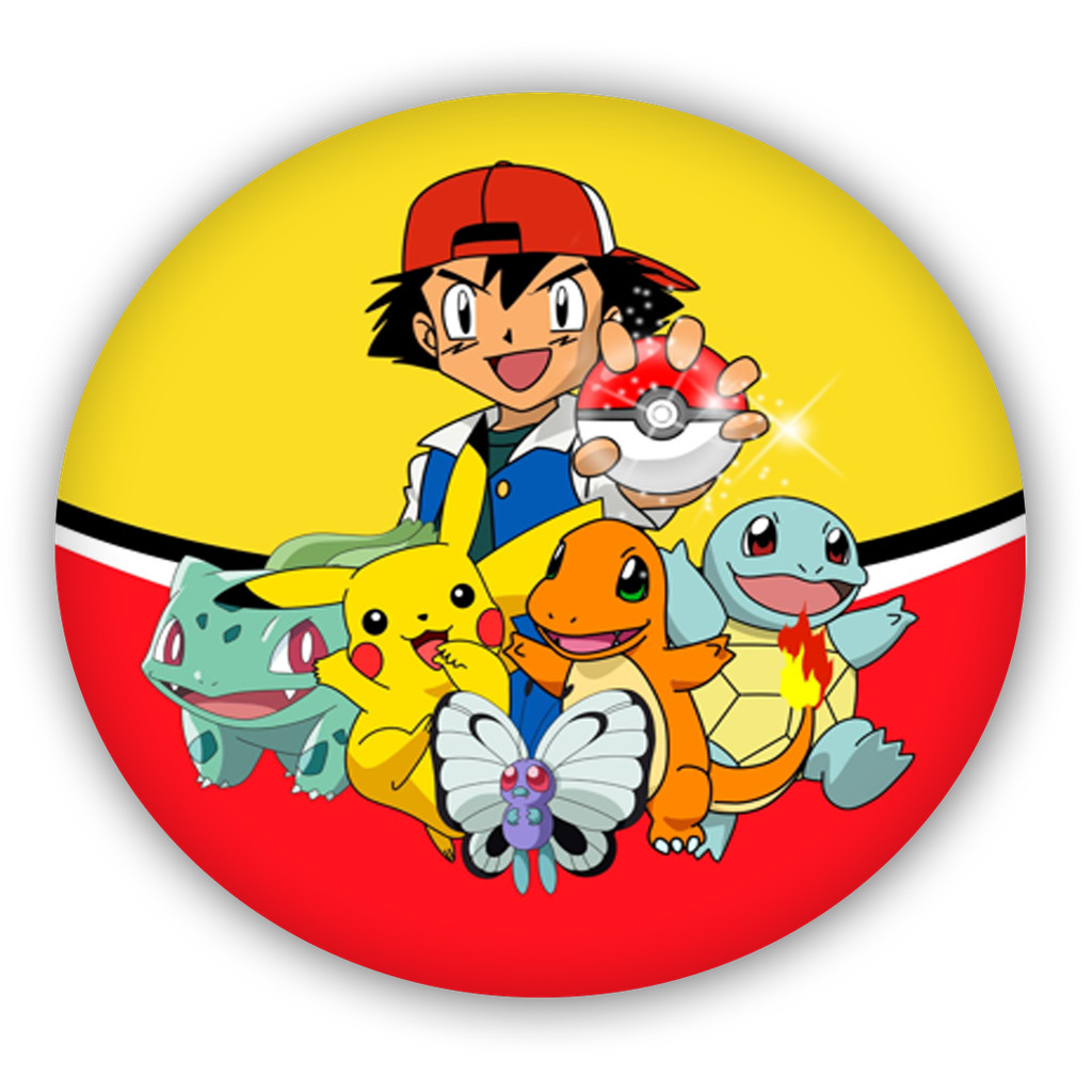 Painel Redondo em Tecido Pokemon 04R | Shopee Brasil