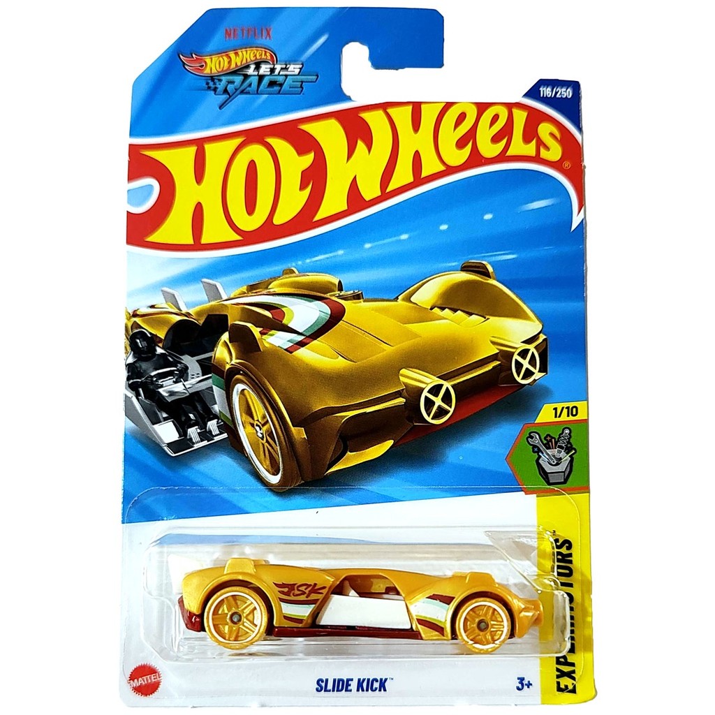 Hot Wheels Básico Mattel Netflix Lets Race Experimotors Slide Kick