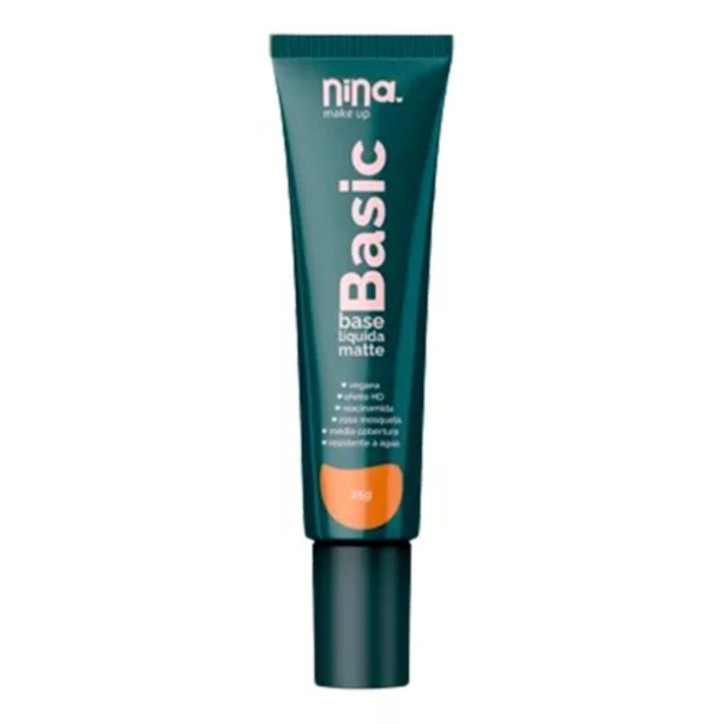 NINA BASE LIQUIDA MATTE BASIC COR 04 | Shopee Brasil