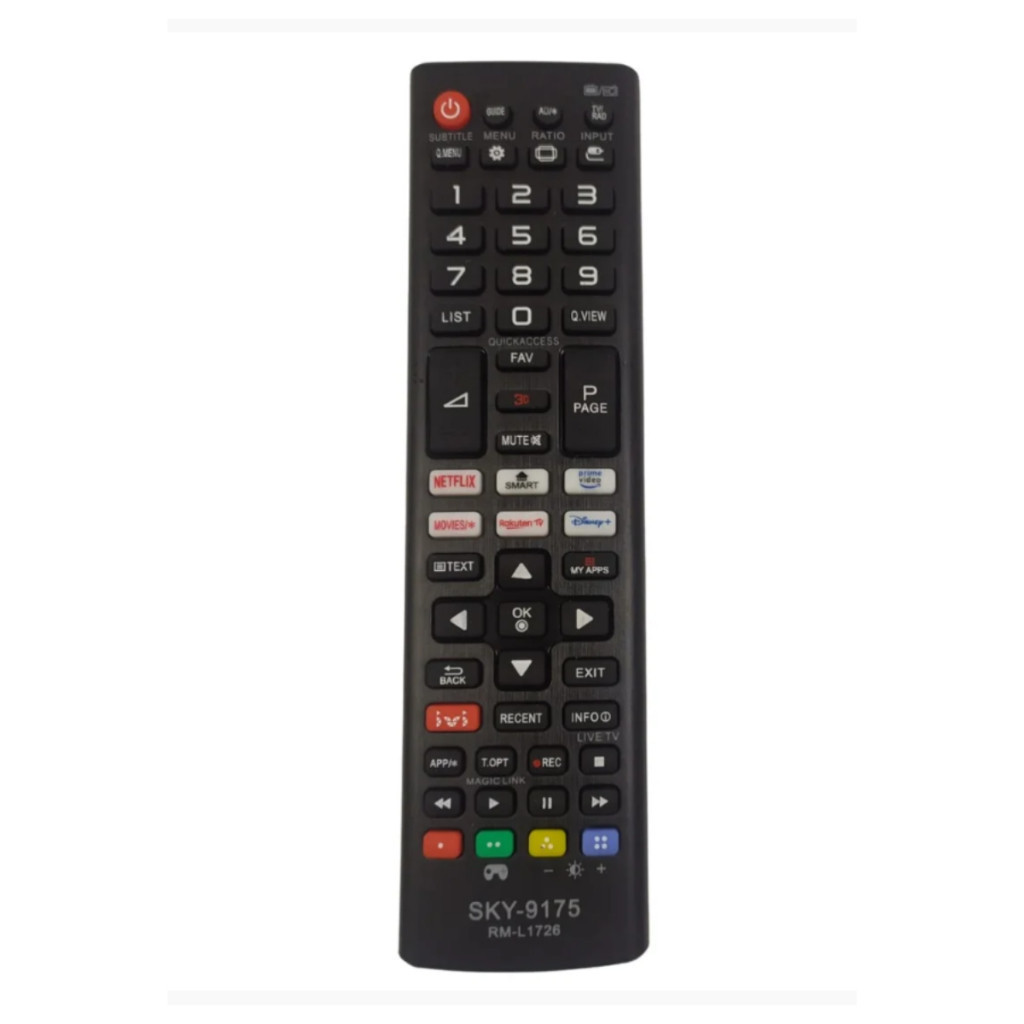 Controle Remoto Para Tv LG Smart 4k Led 3d FBG 9175 SKY 9175 ...