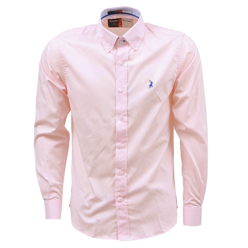 Camisa Manga Longa Rosa Austin Western 33929 | Shopee Brasil