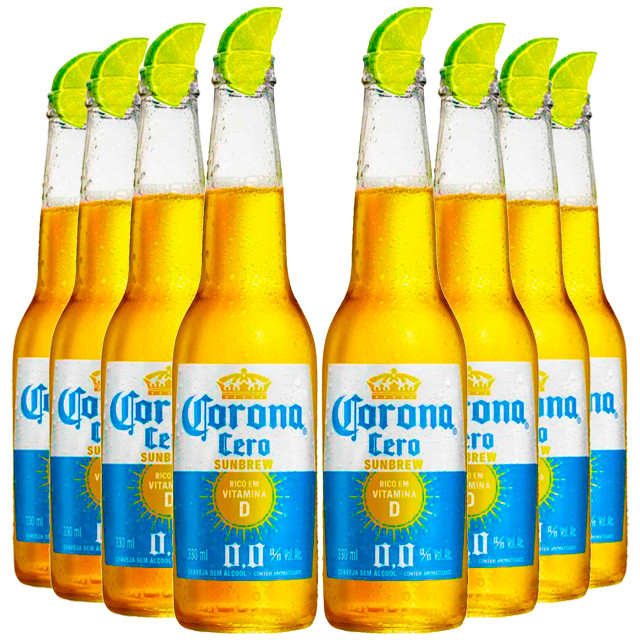 Cerveja Sem Álcool Corona Cero Sunbrew 0,0% - Long Neck 330mL ...