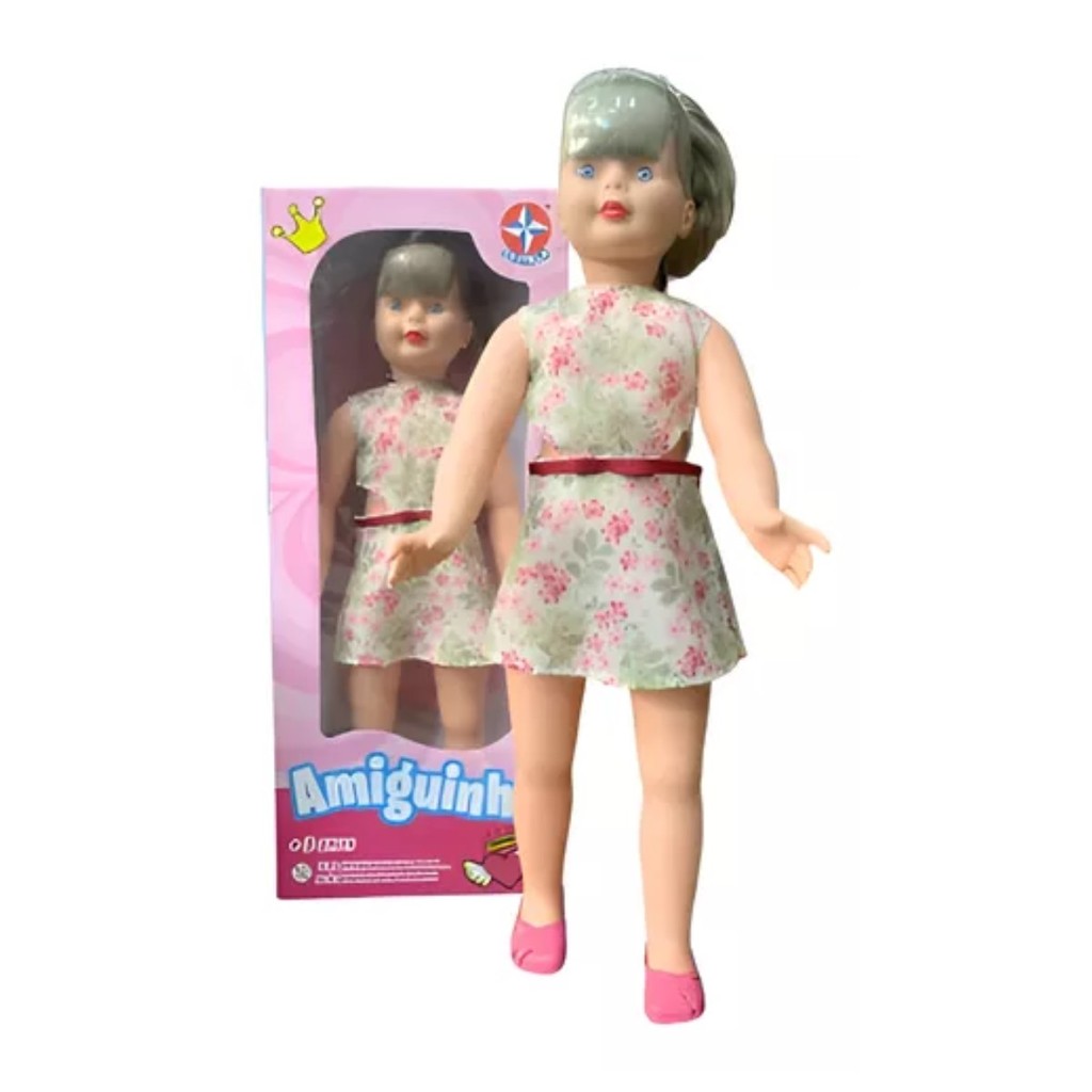 Boneca Amiguinha Estrela Vestido Grande Infantil 80cm | Shopee Brasil