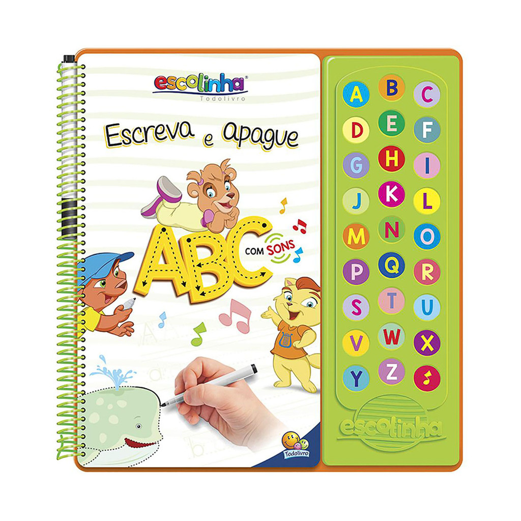 Livro - Escute e Aprenda - Escreva Apague Abc Com Sons - Todolivro ...