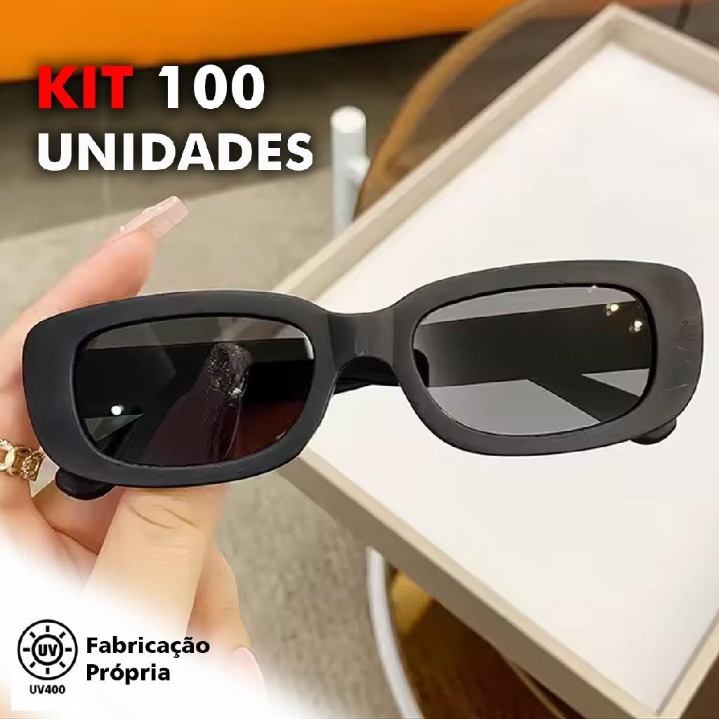 Kit 100 Óculos Retrô Preto Festas Balada Casamento Rave Eventos Vintage ...