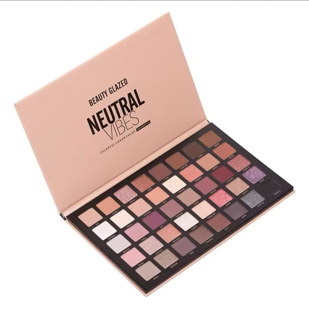 Paleta de Sombras Neutral Vibes - Beauty Glazed | Shopee Brasil