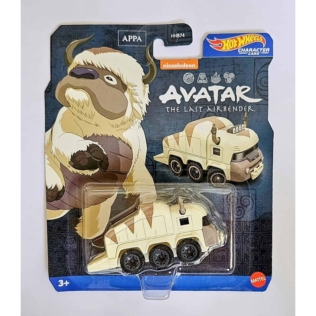 Embalagem danificada Hot Wheels Character Cars - Avatar Appa | Shopee ...