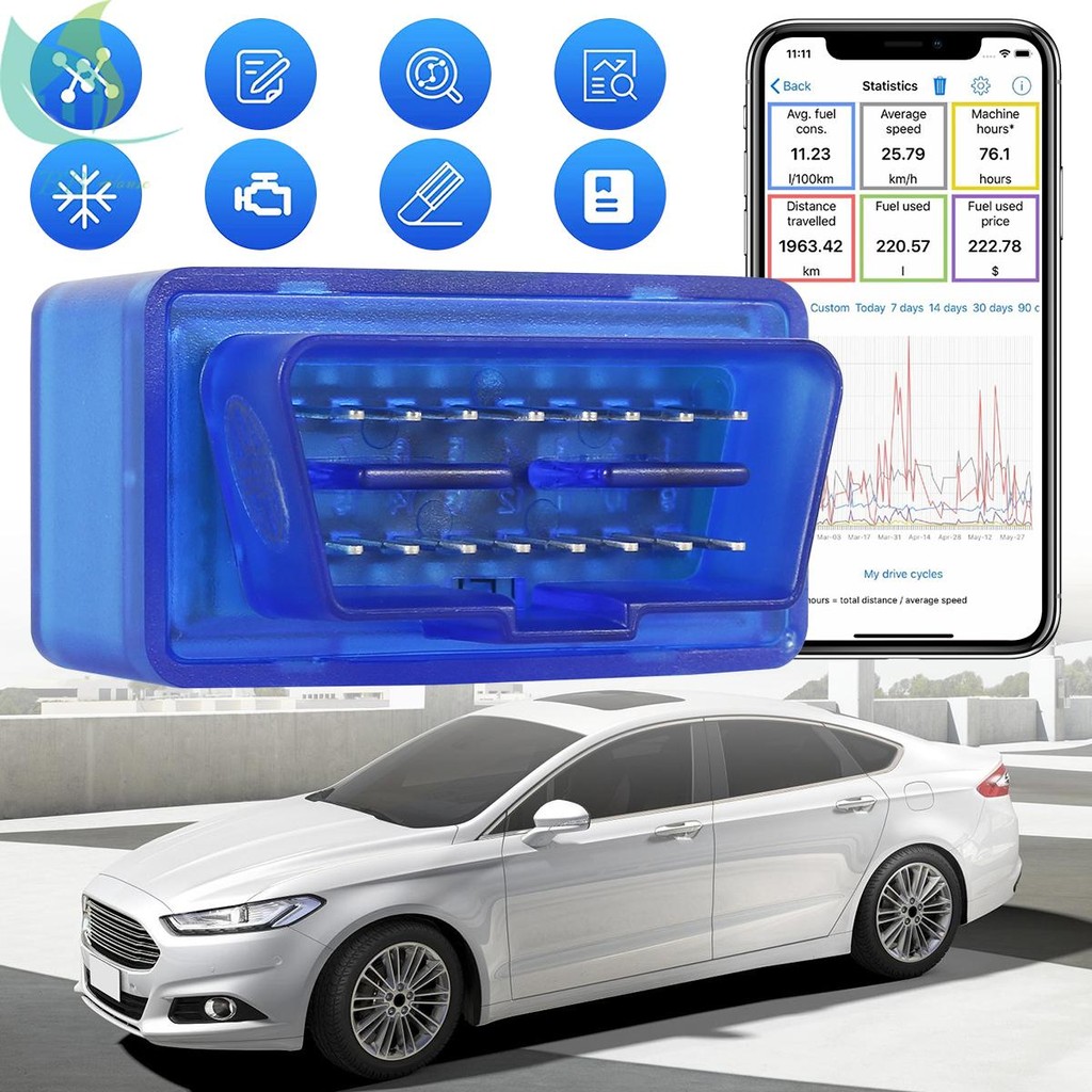 Mini Scanner De Carro Compatível Com Sistema IOS E Android Auto ...