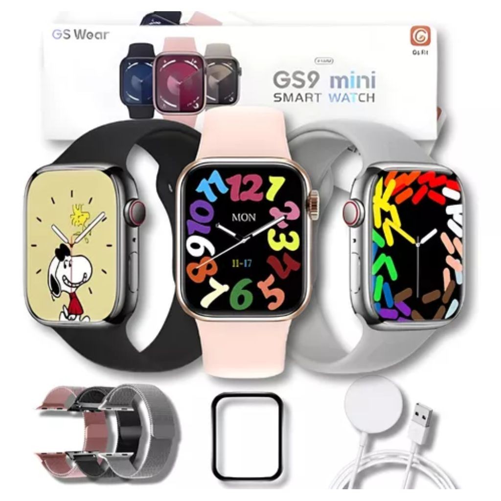 Smartwatch GS9 Mini 41mm Chat GPT 1.77 Polegadas GPS, NFC faz e Recebe ...