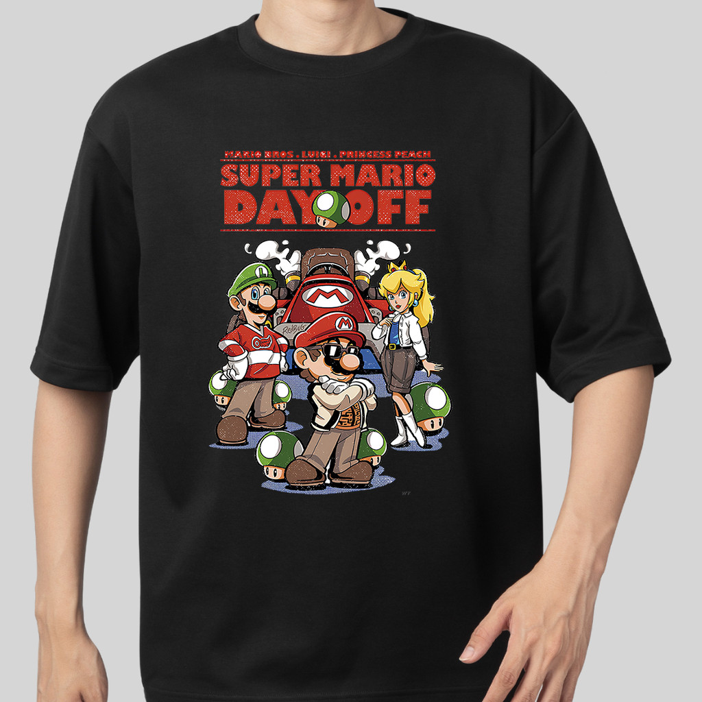 Camiseta Mario Day Off Estampada Geek Unissex Masculino Feminino 100% ...