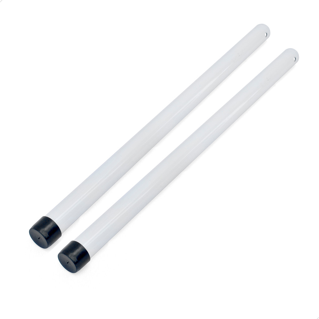 Dois Tubos Cano Ferro Aluminio Bancada Multiuso Branco 40 cm | Shopee ...