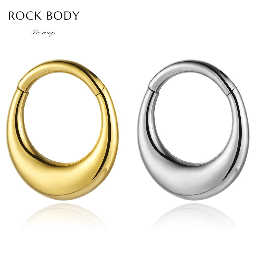 Rock Body Piercing Septril Rook Conch Argola Aço Cirúrgico Lisa ...