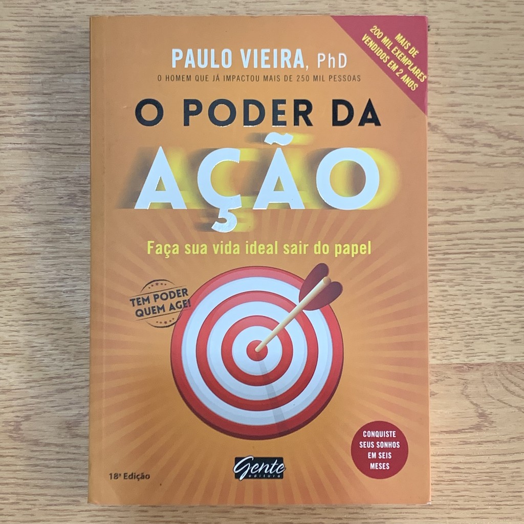 LIVRO O PODER DA AÇÃO - PAULO VIEIRA | Shopee Brasil