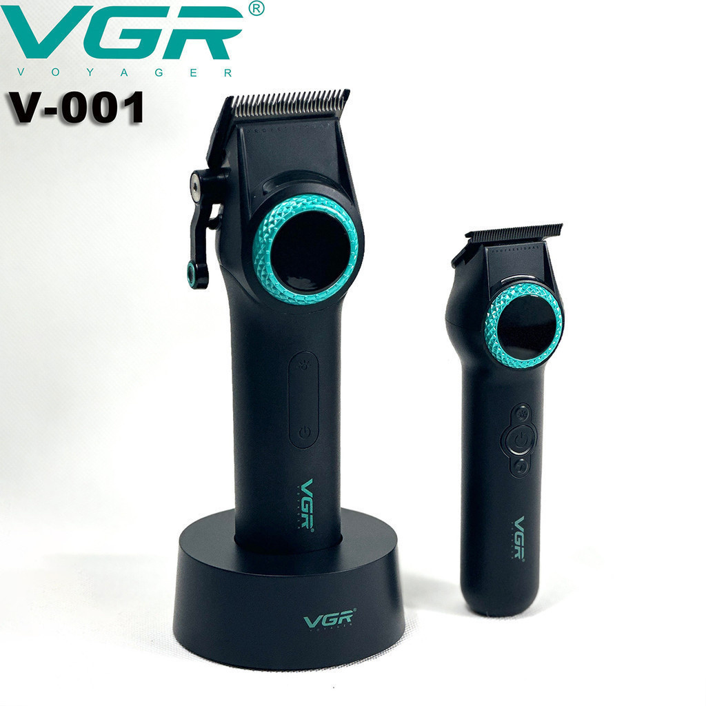 Máquina De Cortar Cabelo VGR V-001 original 9000RPM 4600mAh Corte Profissional 21 Engrenagens ...