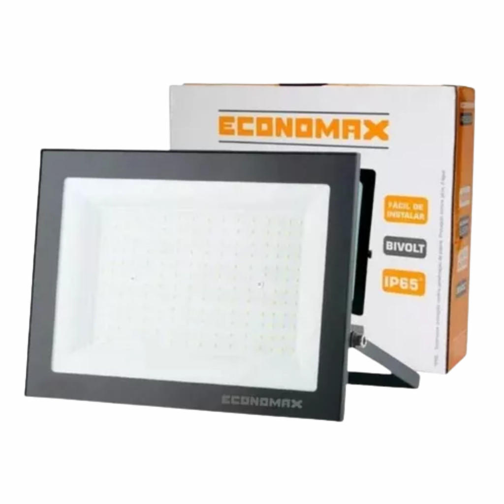 Refletor Projetor Led Economax 200w 6500k Ip65 Bivolt | Shopee Brasil