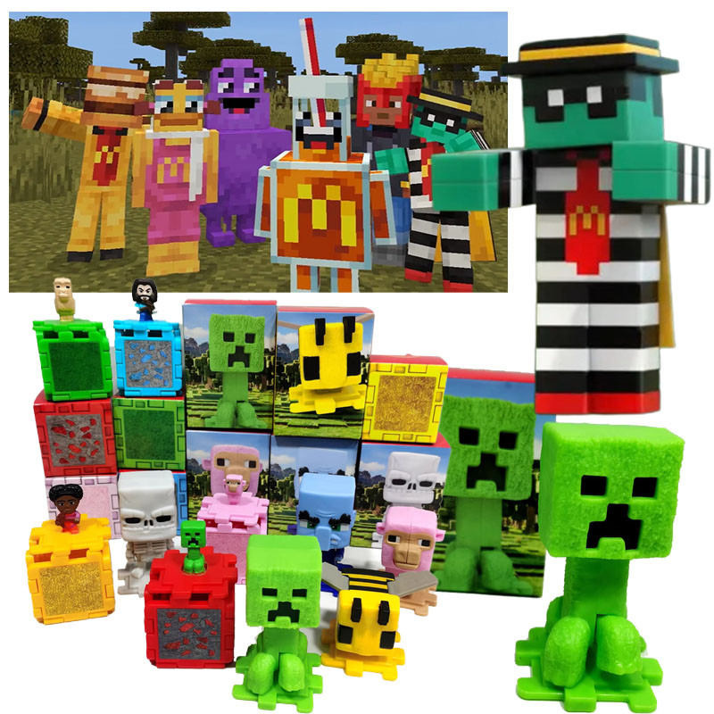 McDonalds X Minecraft Figura Mcdo Happy Meal Modelo Colecionável ...